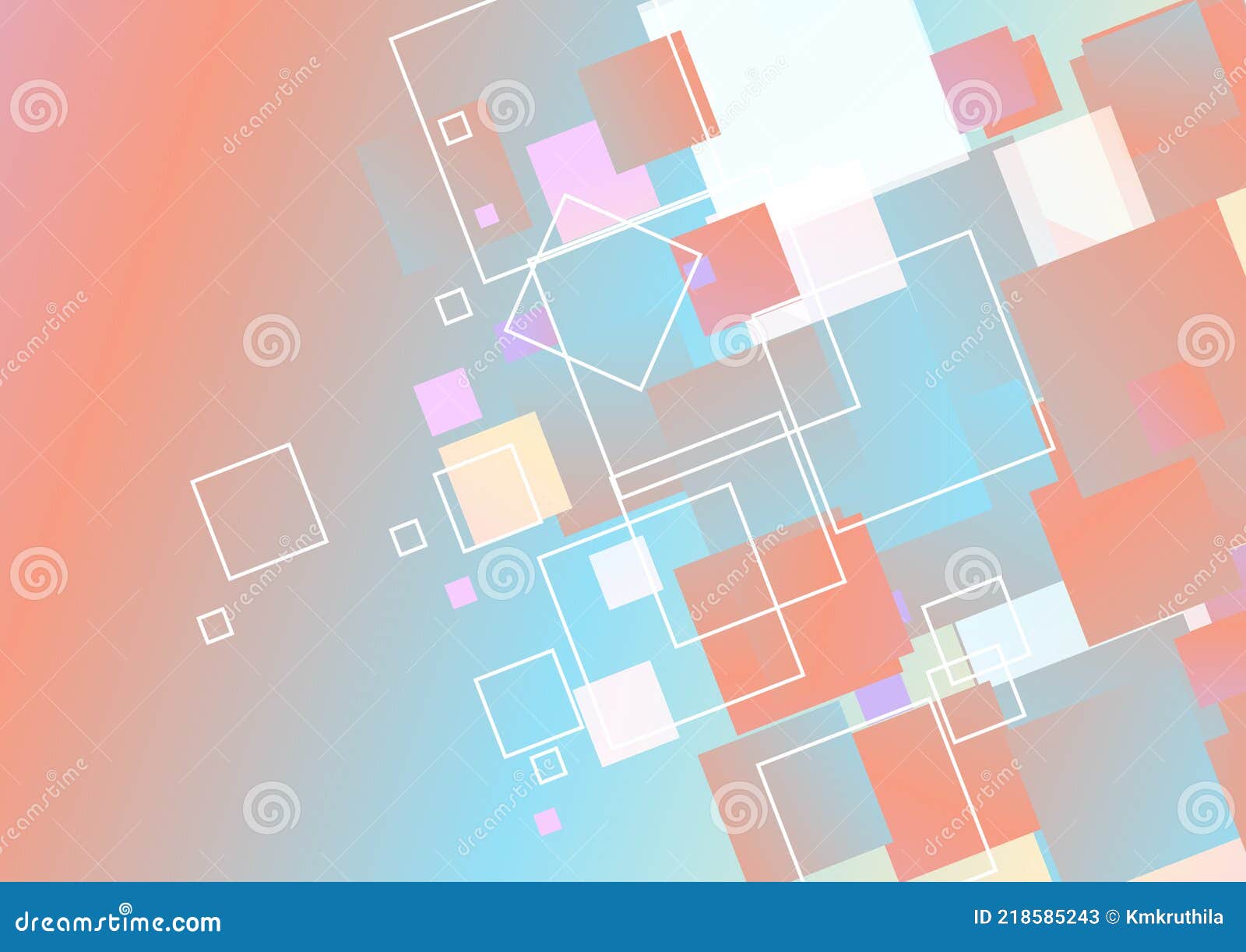 Red White and Blue Square Modern Background Vector Graphic Stock Vector ...