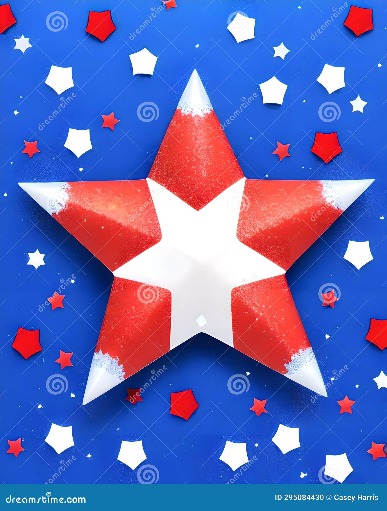Red, White and Blue Stars Background Stock Illustration - Illustration ...