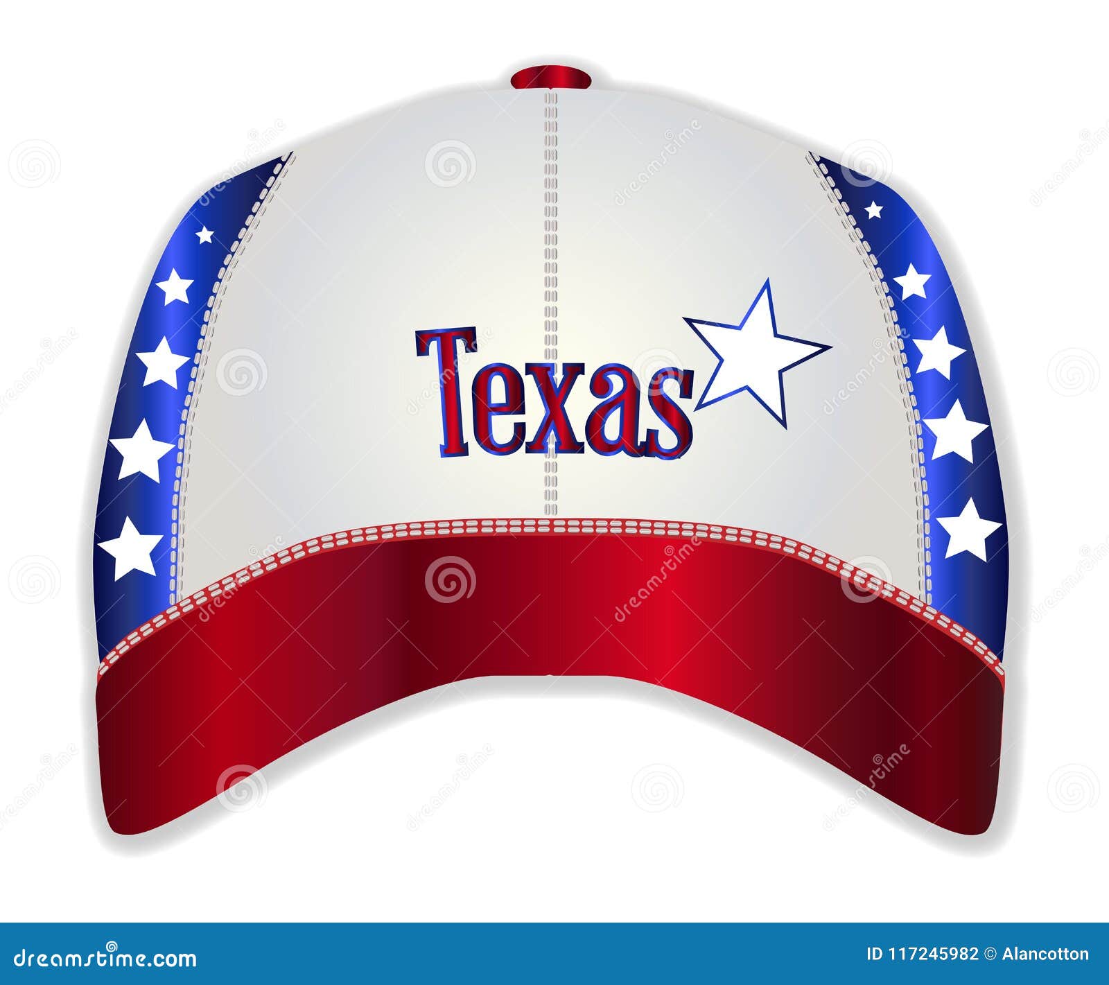Texas Baseball Cap stock vector. Illustration of white - 117245982
