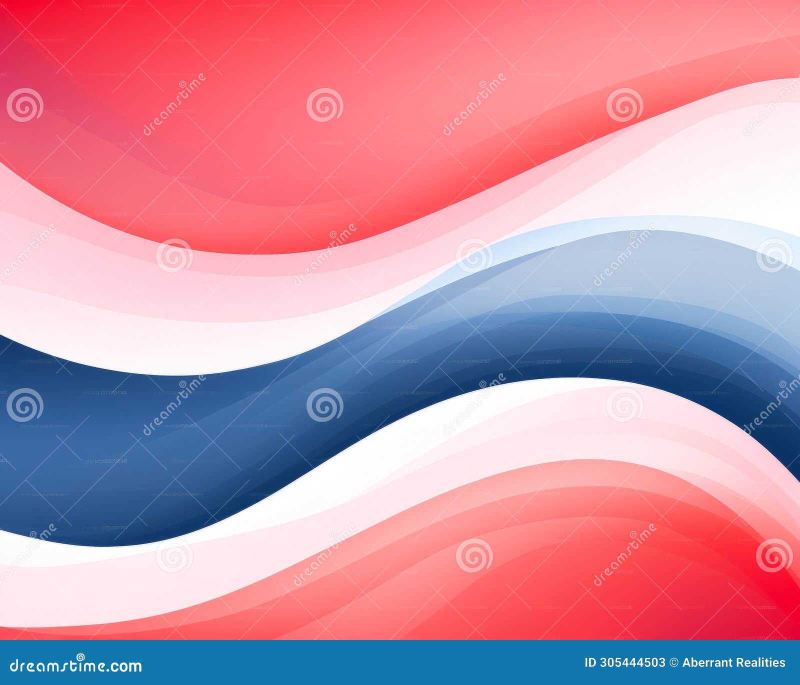 A Red White and Blue Wavy Background Stock Illustration - Illustration ...