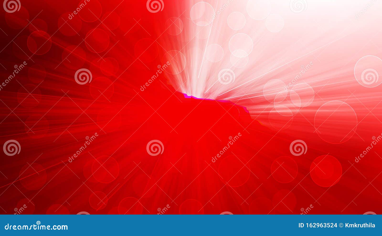Red and White Bokeh Lights Background with Sun Rays Stock Vector ...