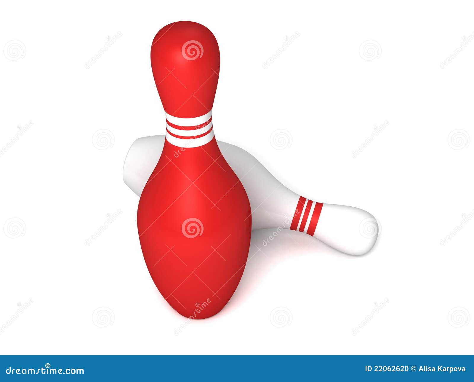 White Bowling Pins In Form Of Triangle And Bowling Ball On Yellow ...