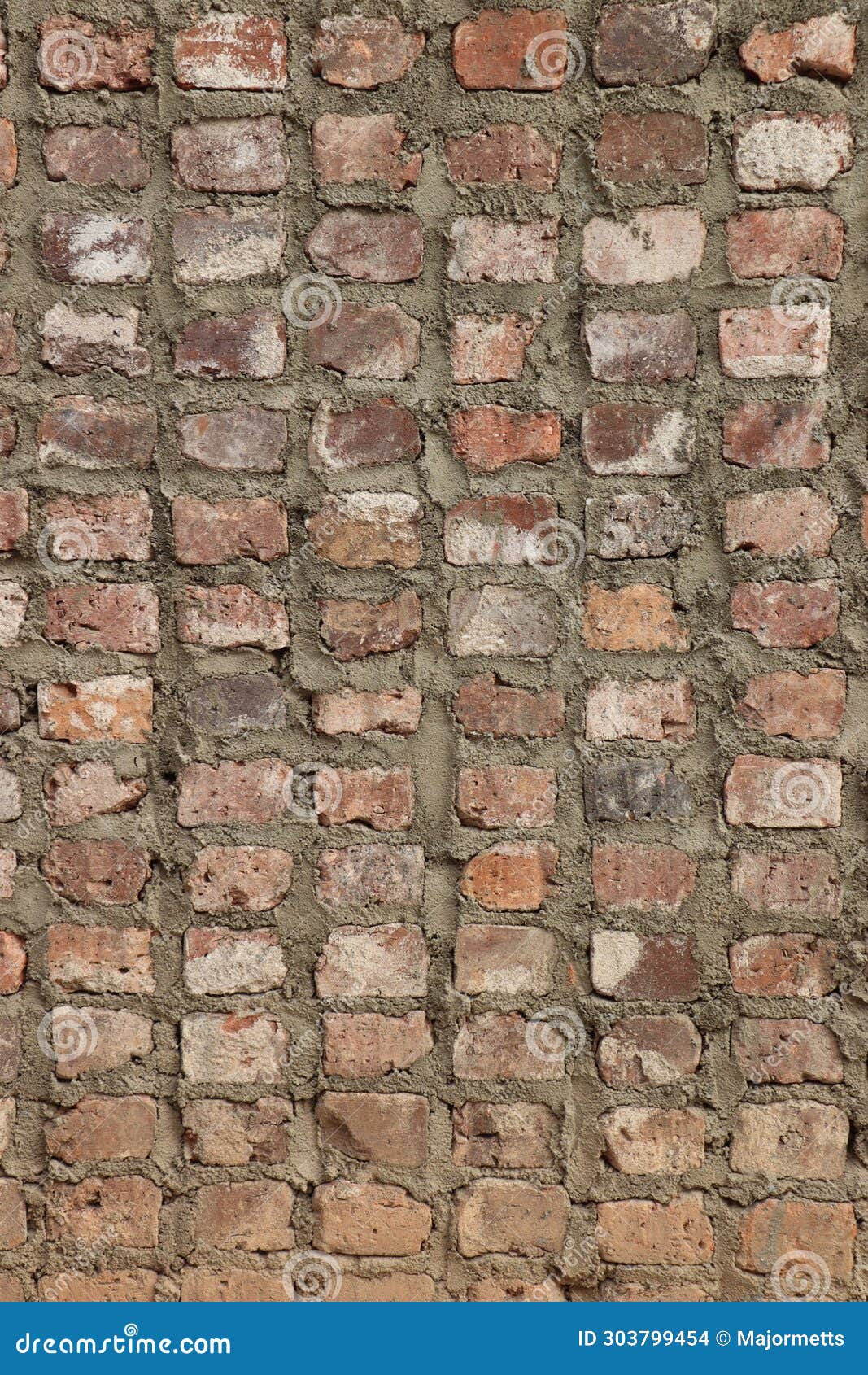 Red and White Brick End Block Pattern with Gray Mortar Stock Photo ...