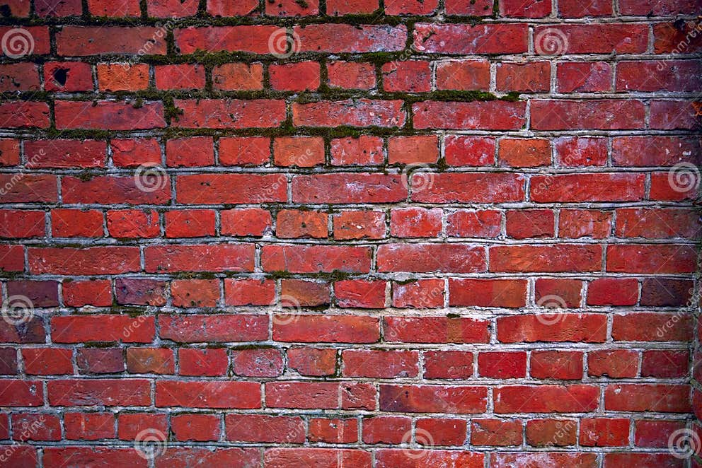 A red-white brick wall stock photo. Image of grunge, wall - 1475486