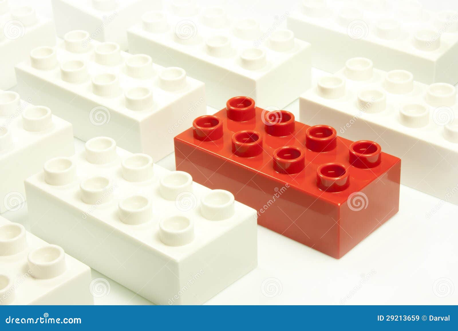 Red and white bricks stock image. Image of create, work - 29213659