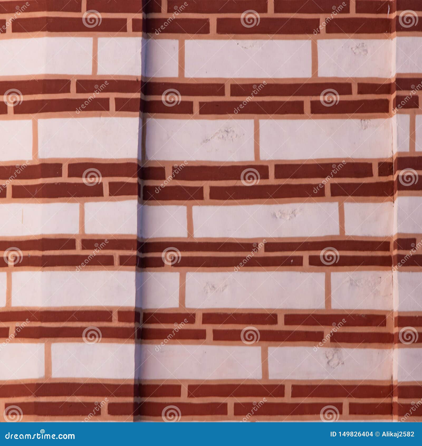 Red White Bricks Wall. Abstract Blocks Wallpaper Stock Photo - Image of ...