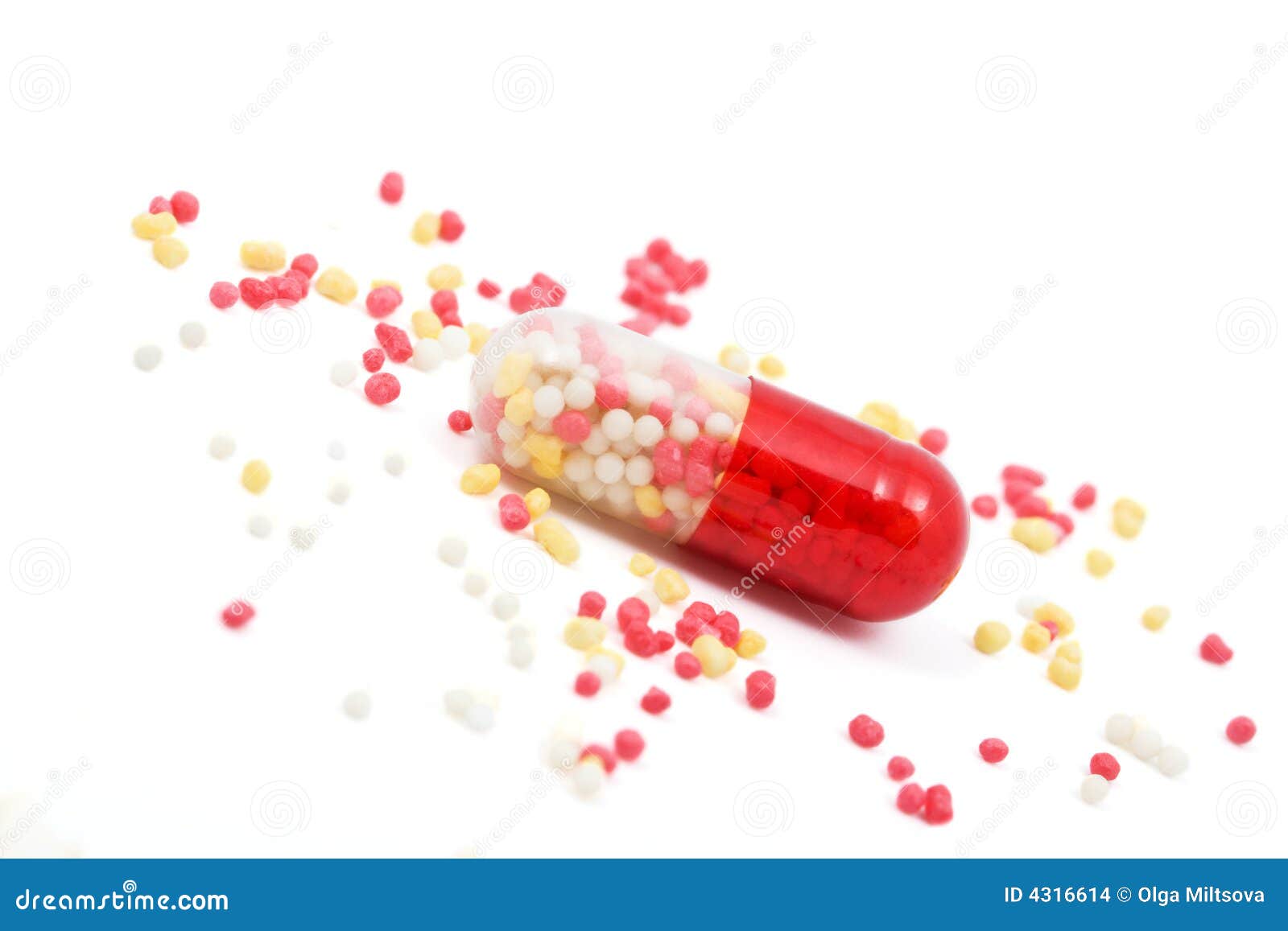 Red and white capsule pill stock photo. Image of health - 4316614