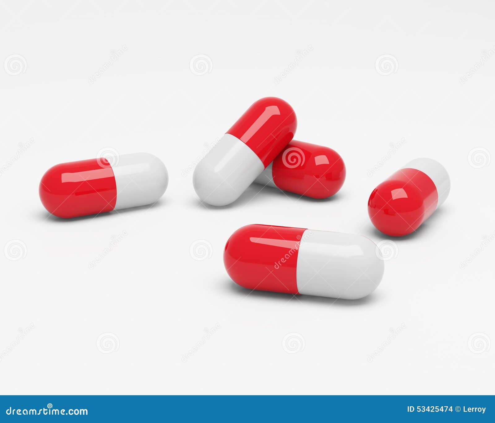 Red and white capsules stock illustration. Illustration of tablets ...