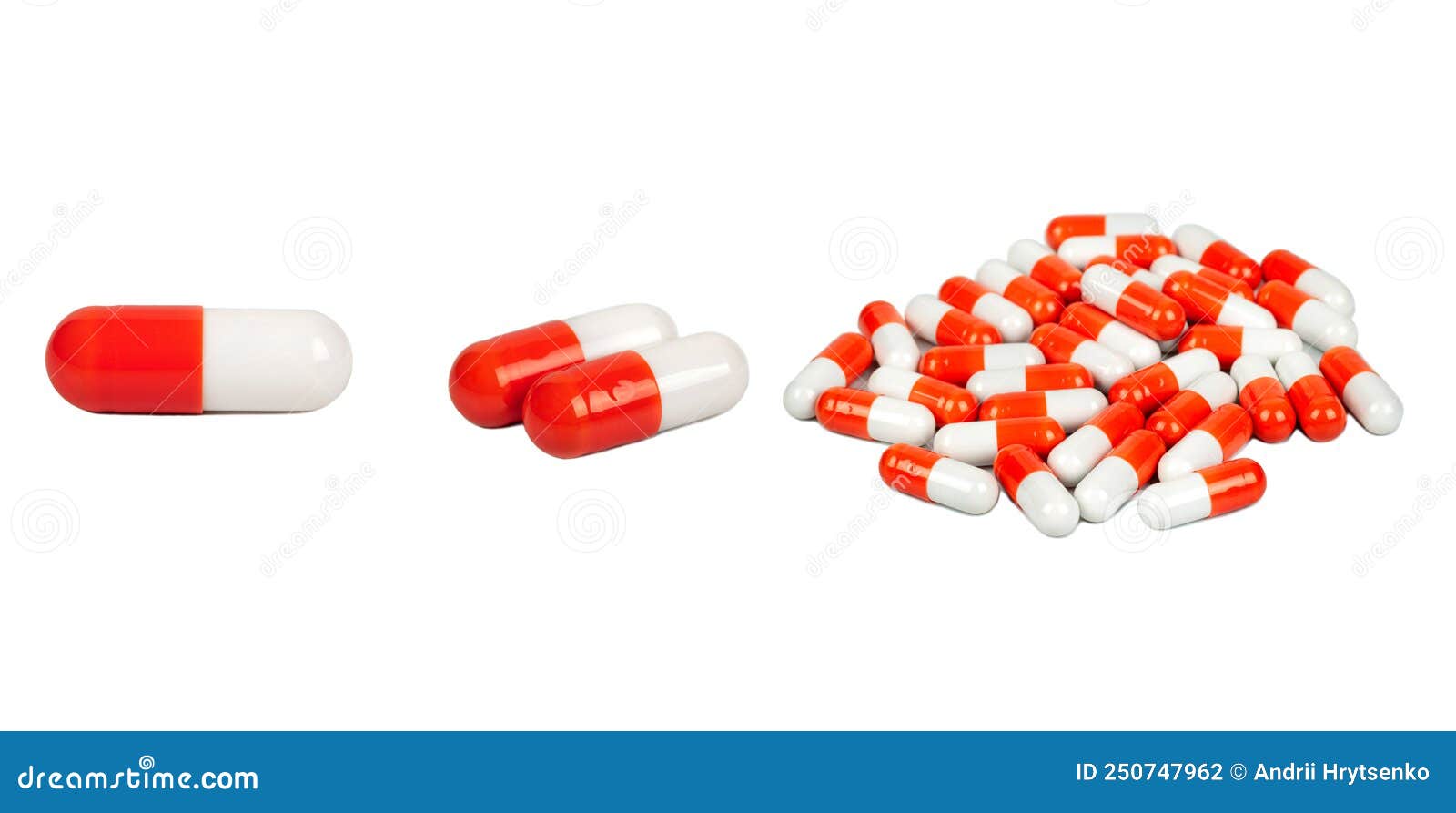 Red-white Capsules Isolate, Set Stock Photo - Image of chemist ...