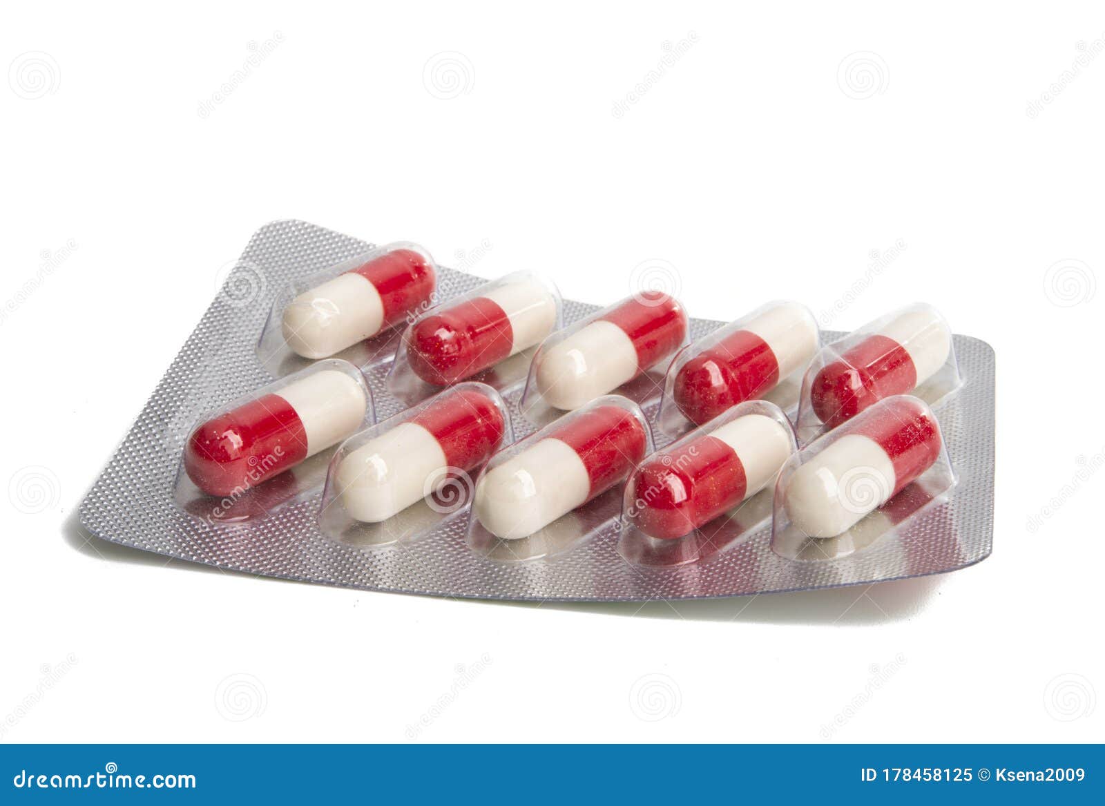 Red-white Capsules Isolated Stock Image - Image of medicine, health ...