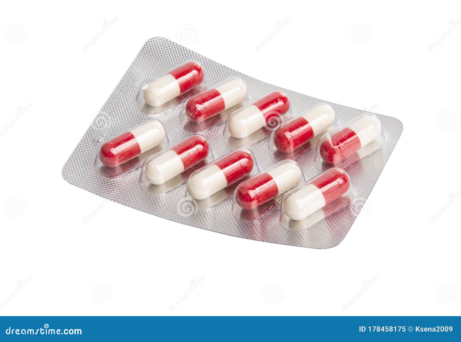 Red-white Capsules Isolated Stock Image - Image of vitamin, medicine ...