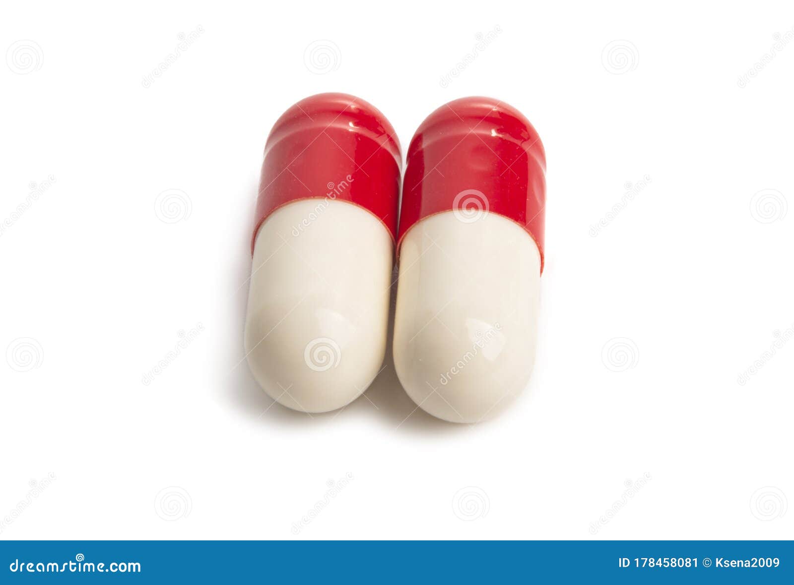 Red-white Capsules Isolated Stock Image - Image of white, drug: 178458081