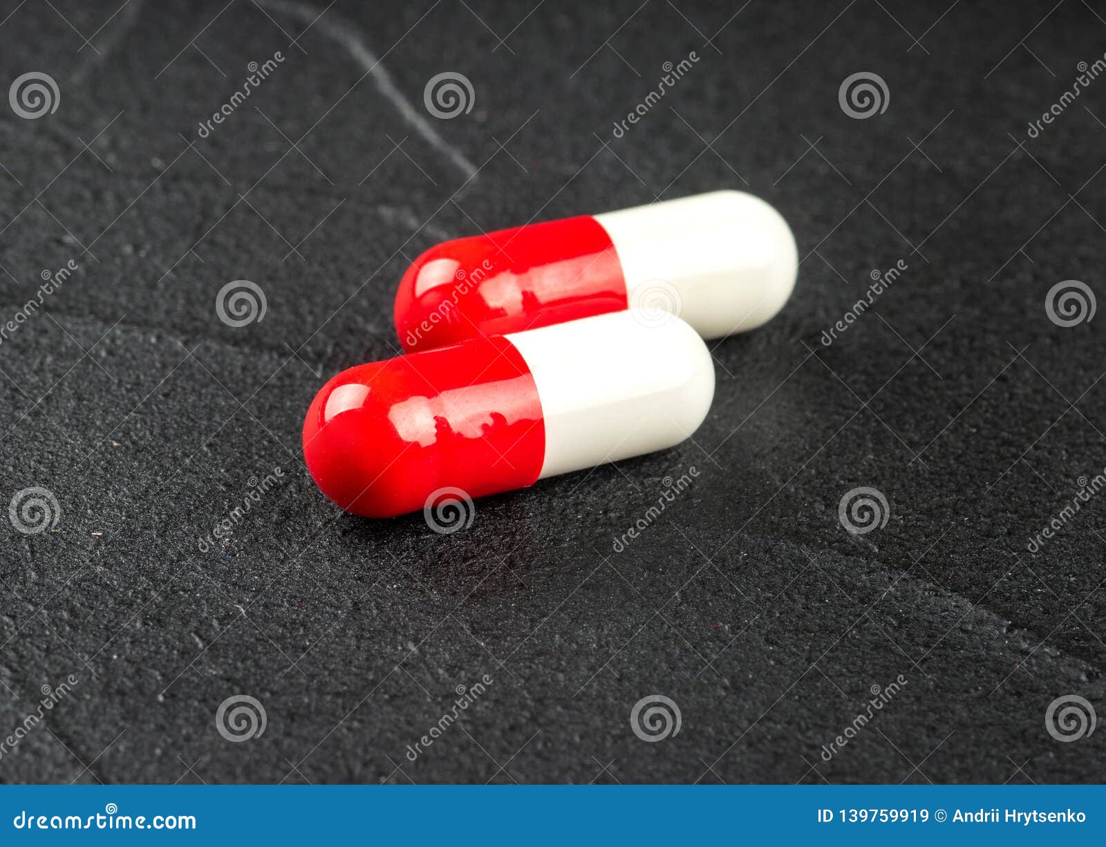 Red white capsules stock image. Image of macro, hospital - 139759919