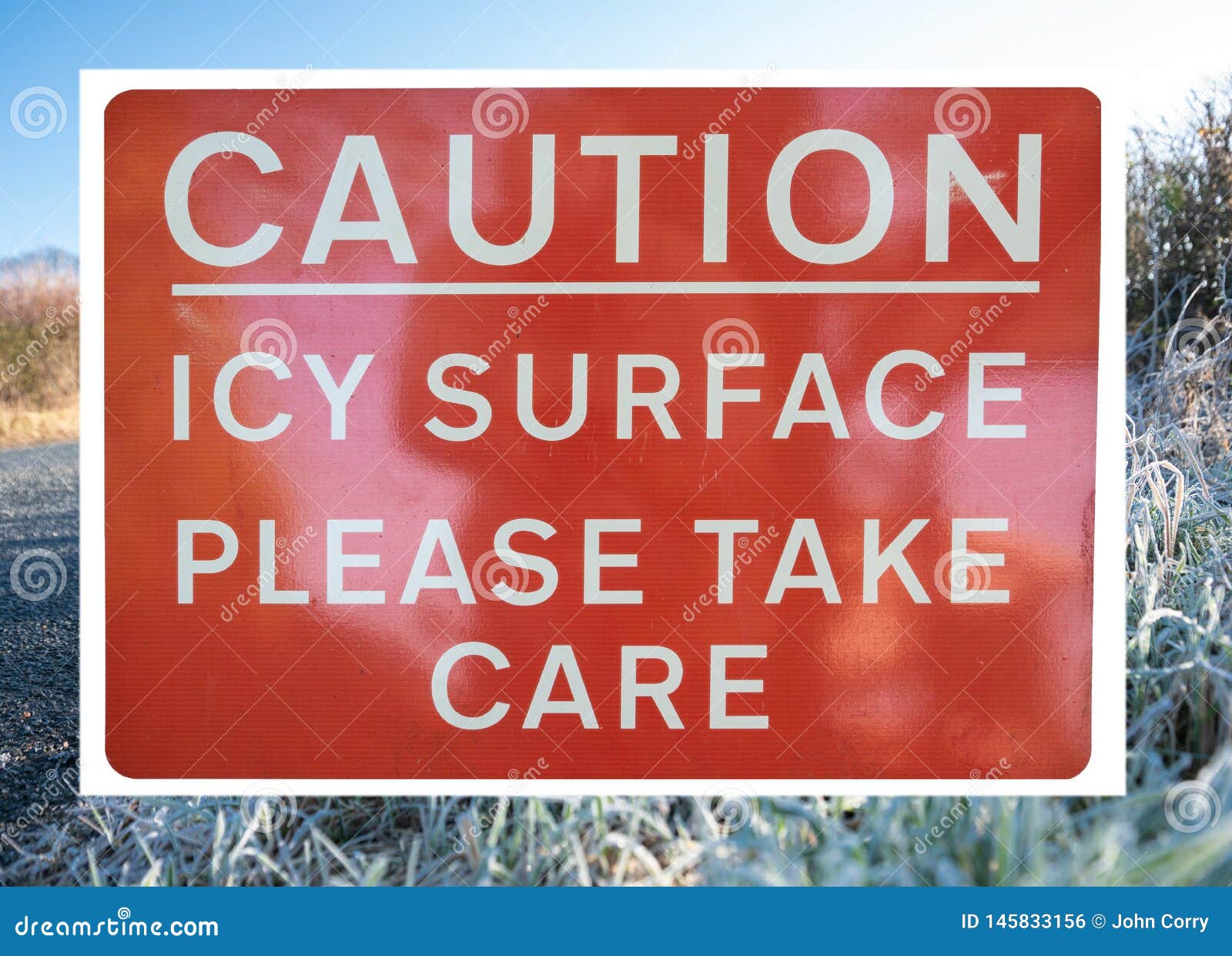 Caution Hot Surface, Do Not Touch Sign In Front Of A Grill At A ...