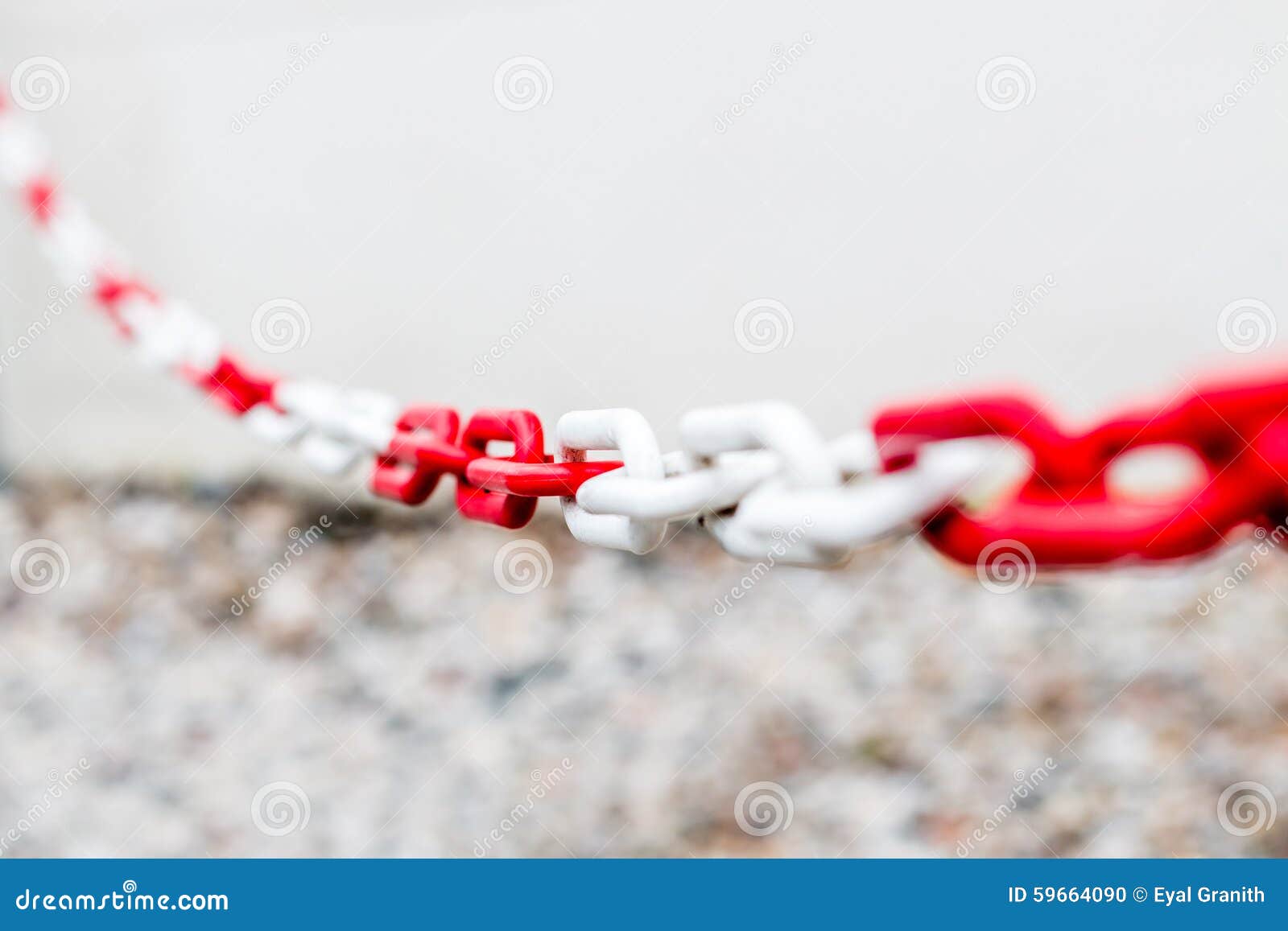 Red and White Chain - Do Not Enter Stock Photo - Image of chain, road ...