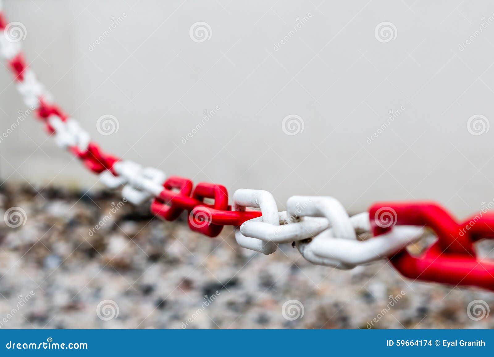 Red and White Chain - Do Not Enter Stock Photo - Image of white, enter ...