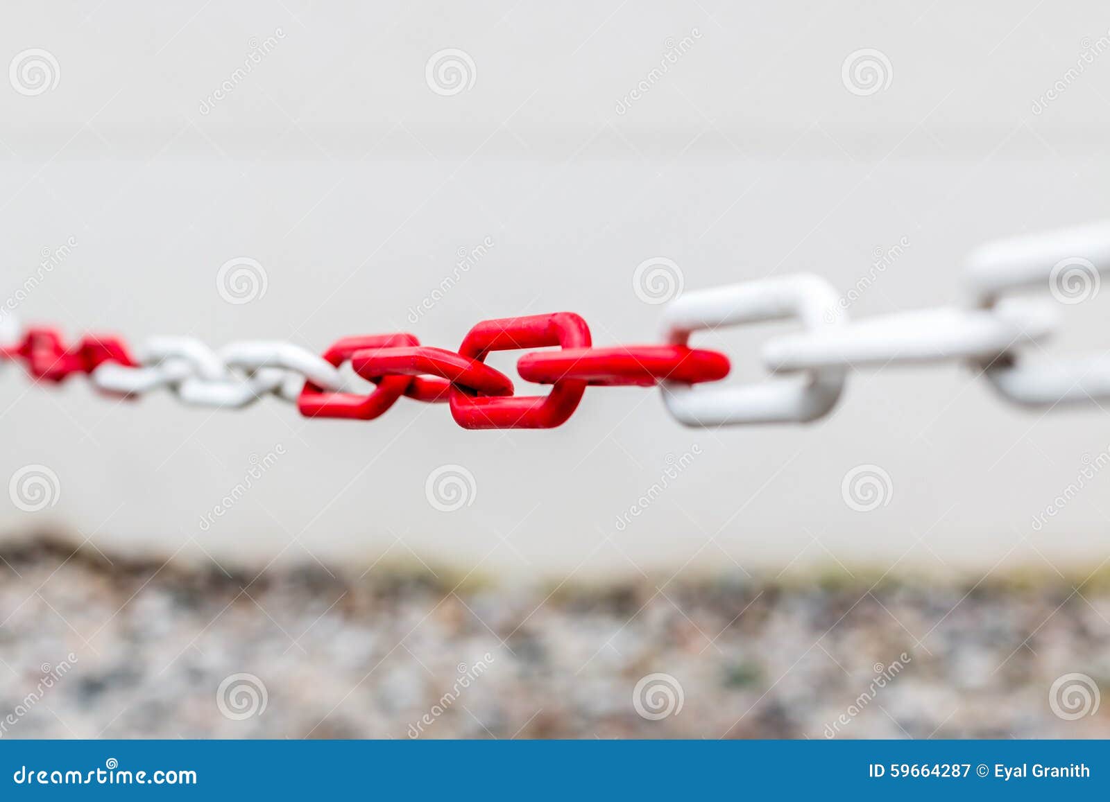 Red and White Chain - Do Not Enter Stock Image - Image of street, enter ...