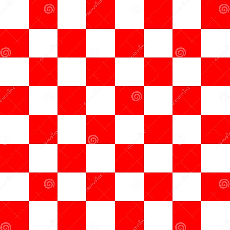 Red and White Checker Texture Pattern Stock Vector - Illustration of ...