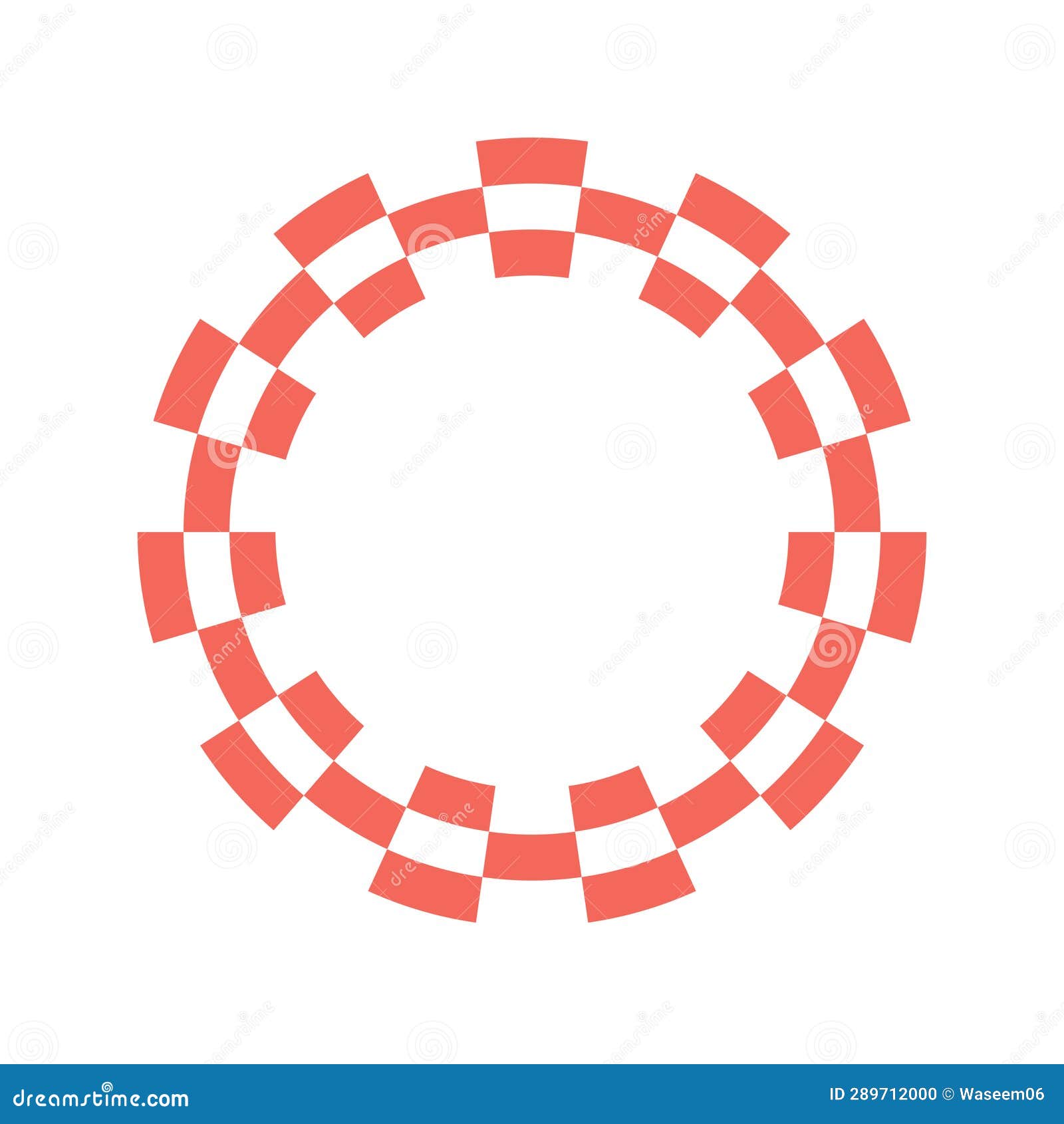 Red and White Checkered Circle Logo Vector Illustration Stock Vector ...