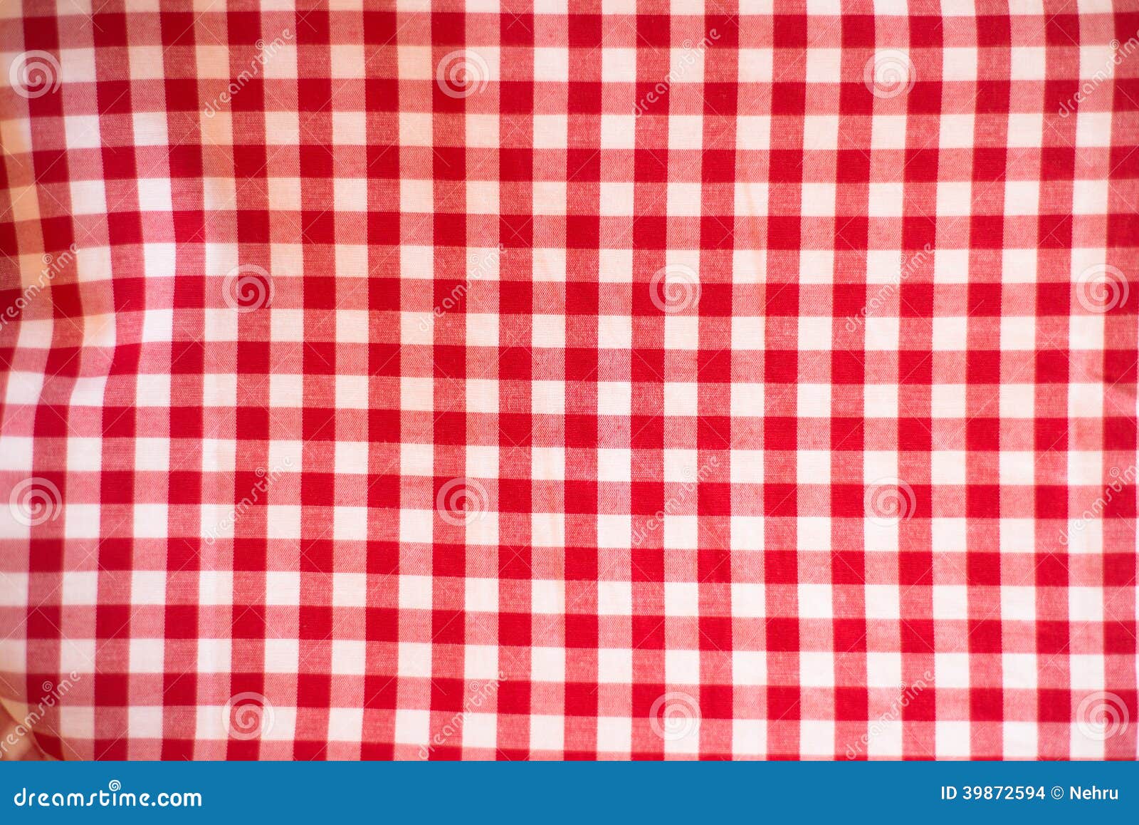 Red and White Checkered Fabric Stock Photo - Image of traditional ...