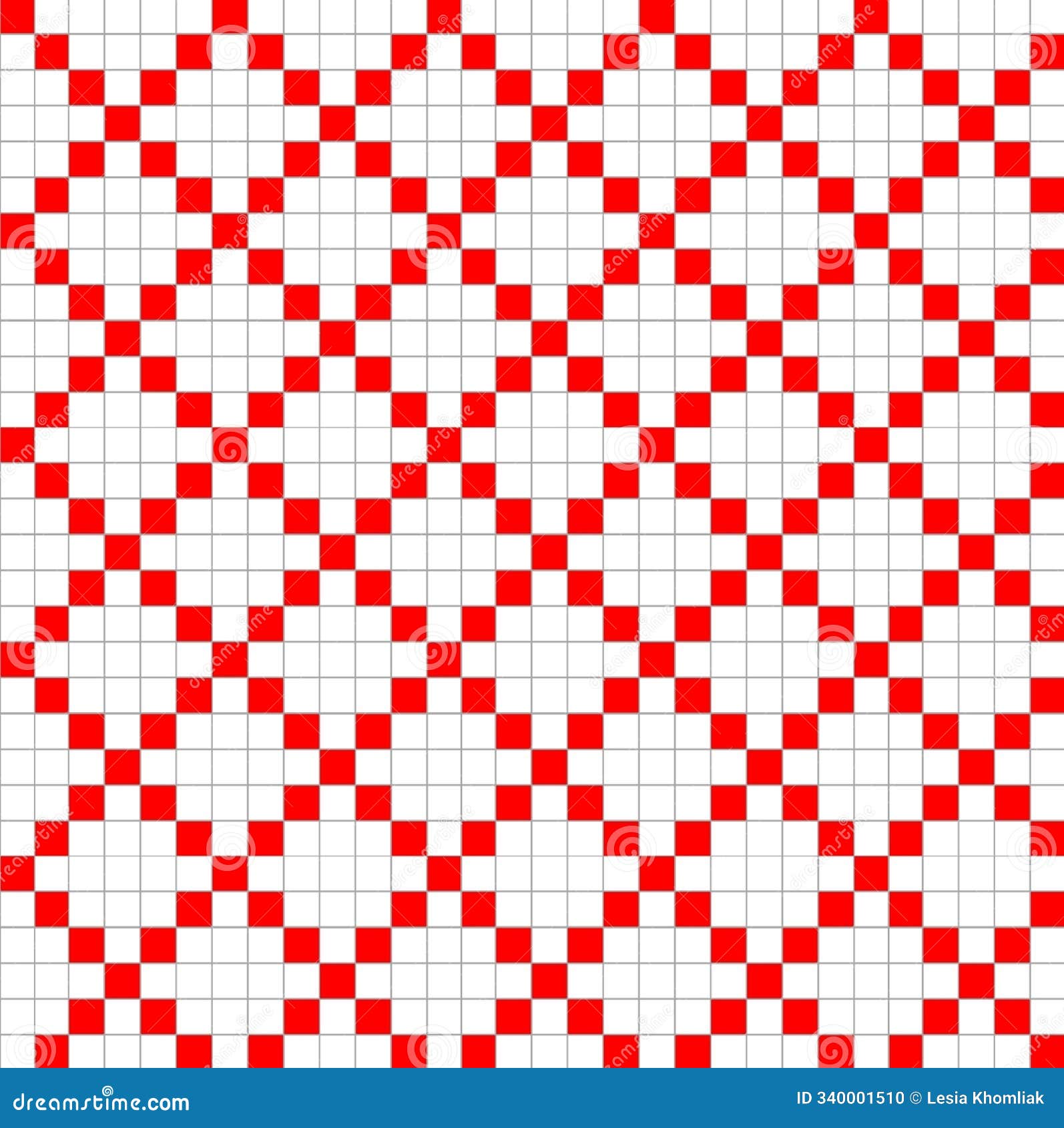 Red and White Checkered Geometric Pattern Stock Illustration ...