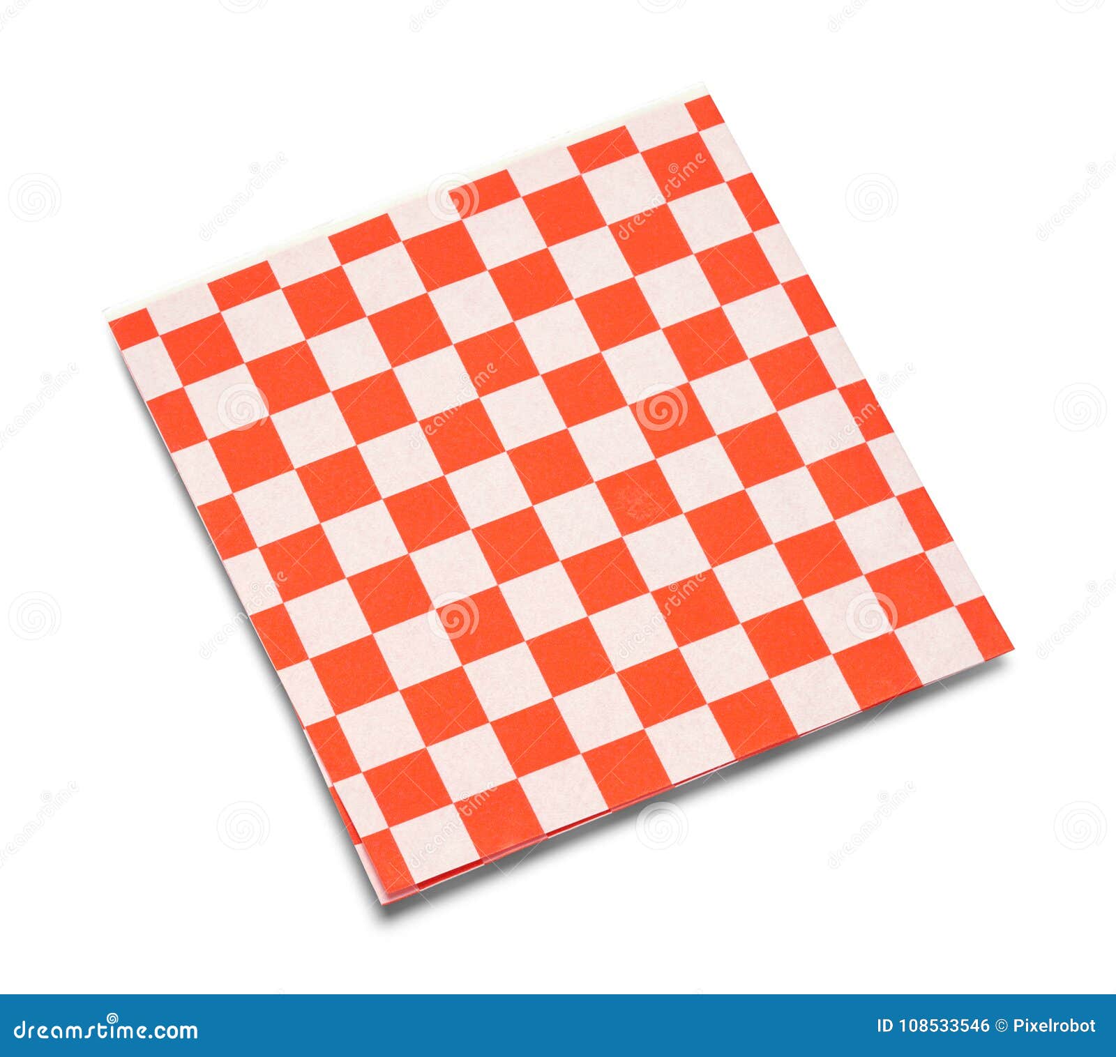 Checkered Napkin stock photo. Image of coaster, napkin - 108533546