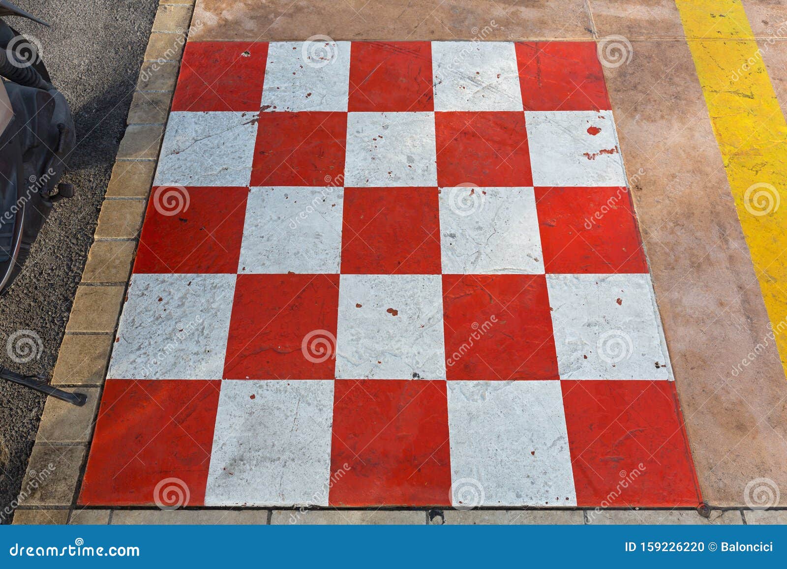 Checkered Pattern stock photo. Image of square, street - 159226220