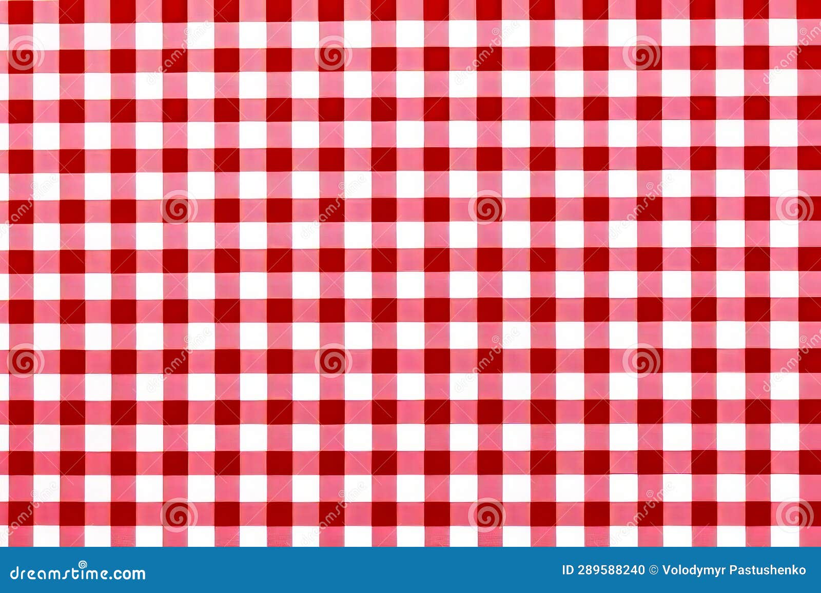 Red and White Checkered Tablecloth. Generative AI Stock Photo - Image ...