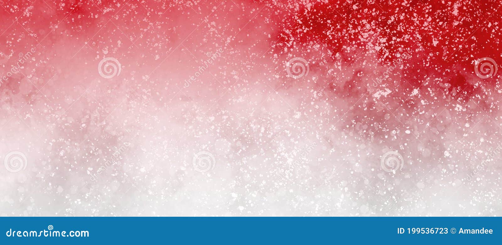 Red and White Christmas Background with Abstract Falling Winter Snow ...