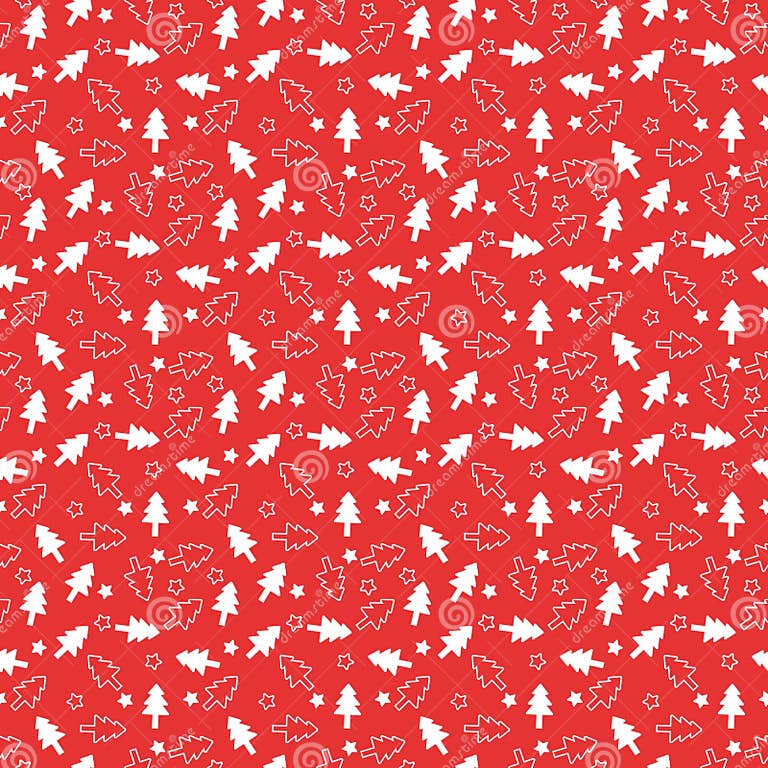 Red and White Christmas Pattern Stock Vector - Illustration of seamless ...