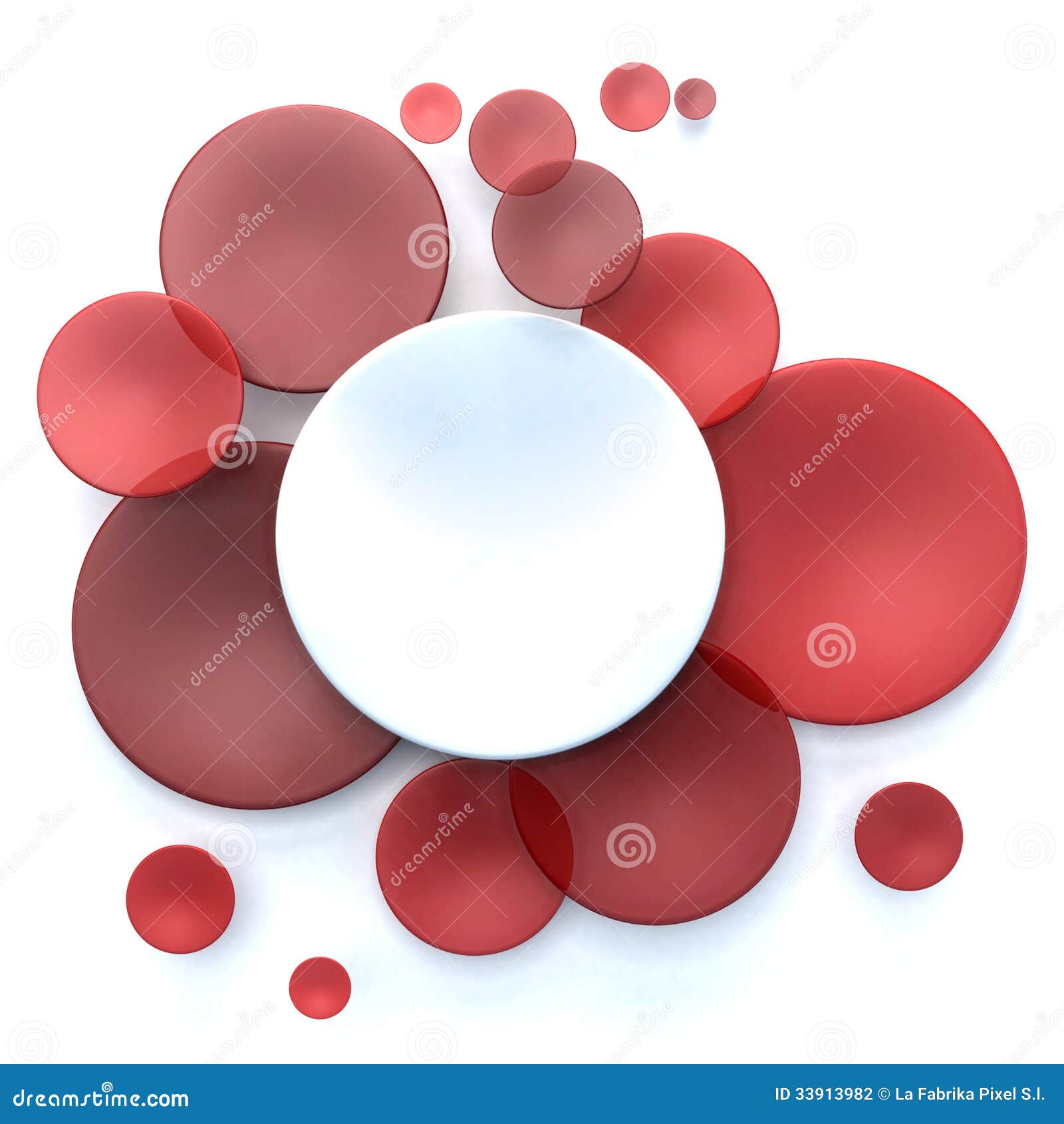 Red and White Circle Background Stock Illustration - Illustration of ...
