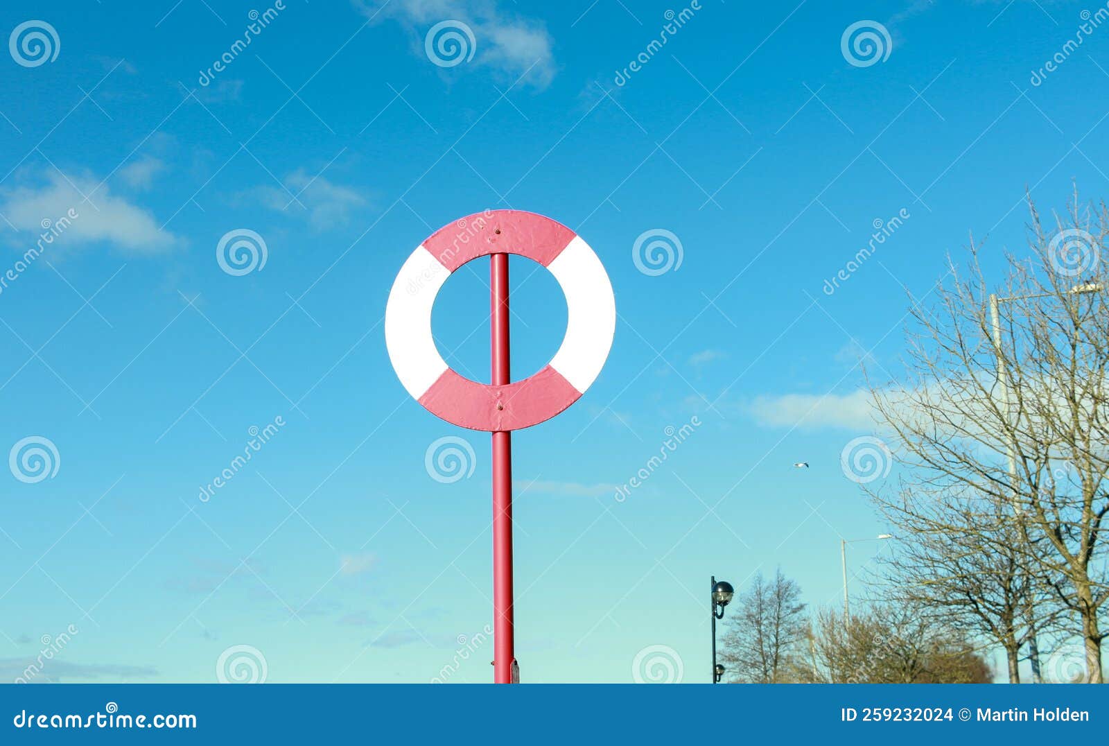 Red and White Circular Sign Stock Photo - Image of sign, care: 259232024