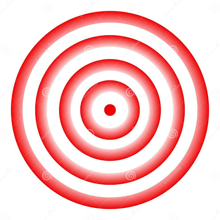 Red and White Concentric Circles Creating Target Effect Background ...