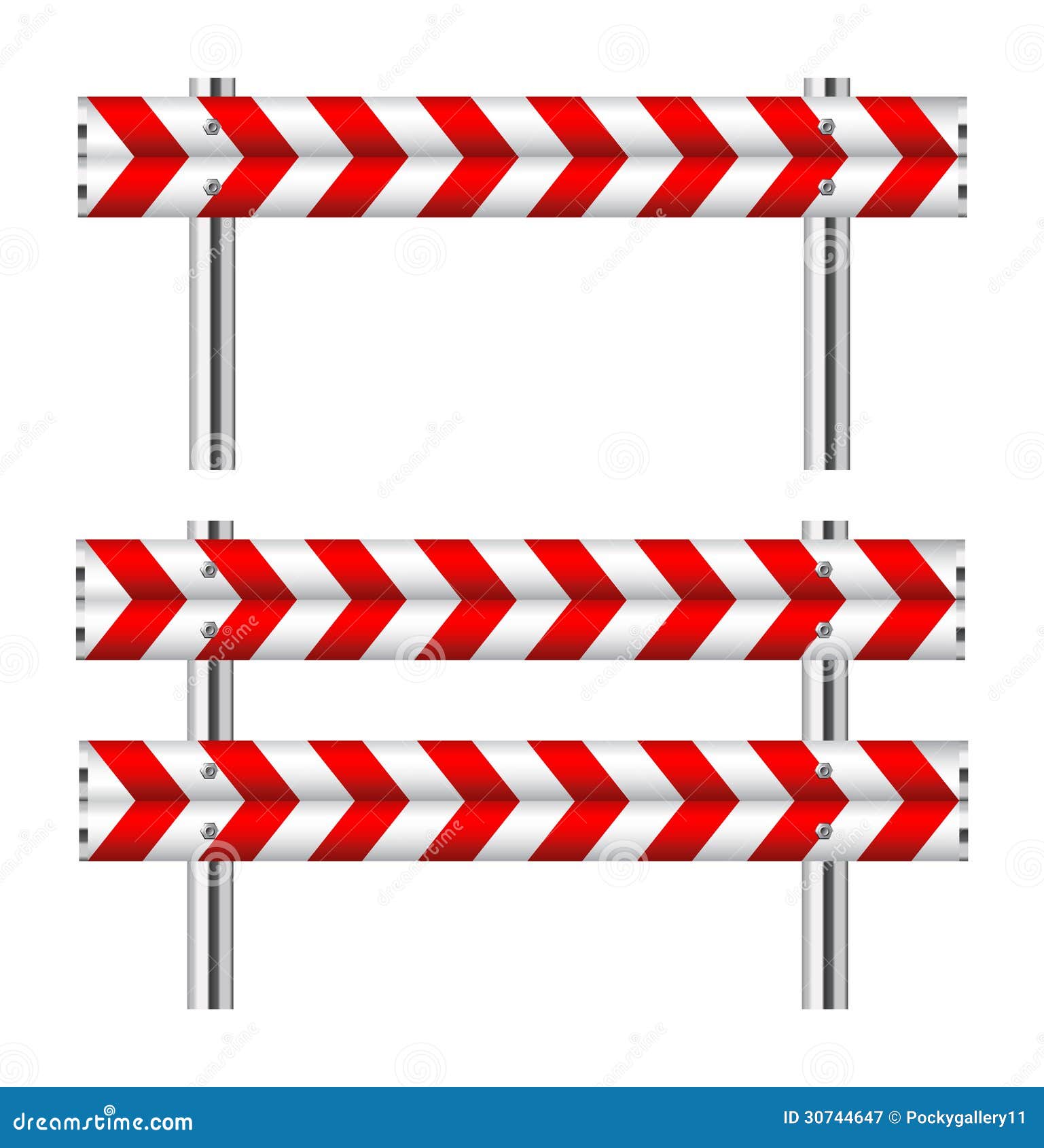 Red and White Construction Barricade Stock Vector - Illustration of ...