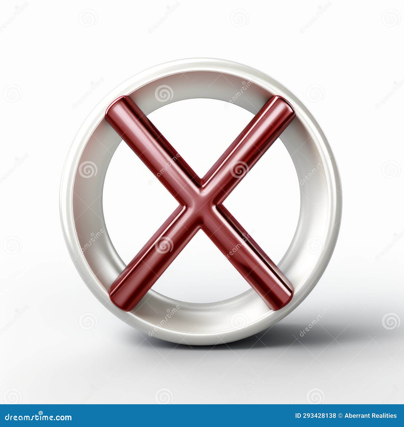 A Red and White Cross Symbol on a White Background Stock Illustration ...