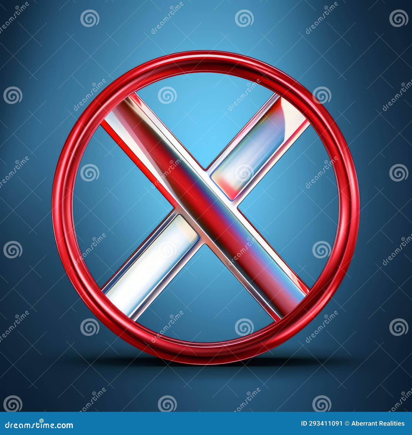 A Red and White Cross Symbol on a Blue Background Stock Illustration ...