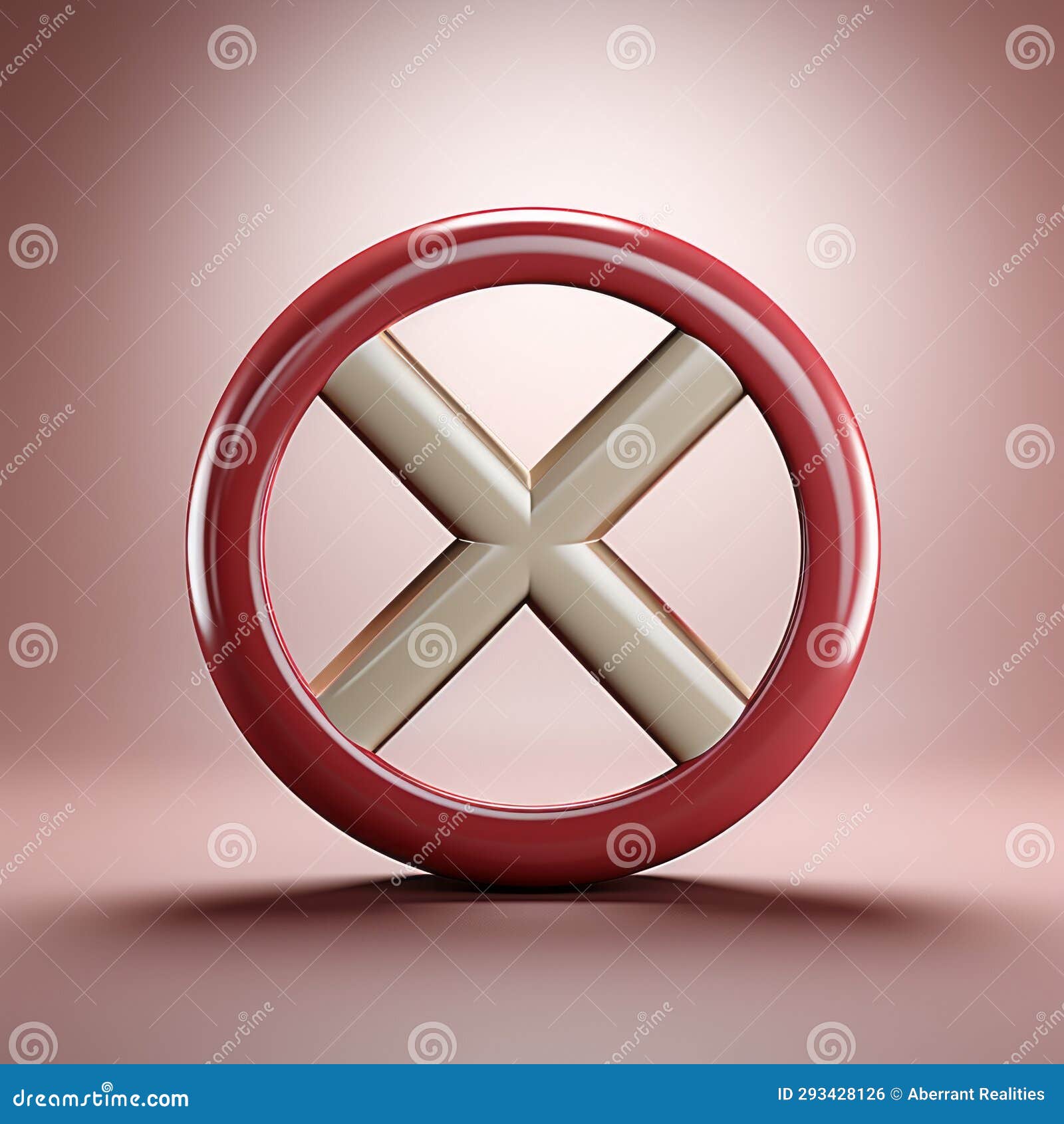 A Red and White Cross Symbol on a Brown Background Stock Illustration ...