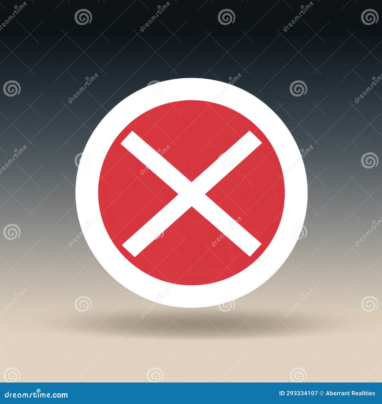 A Red and White Cross Symbol on a Gray Background Stock Illustration ...