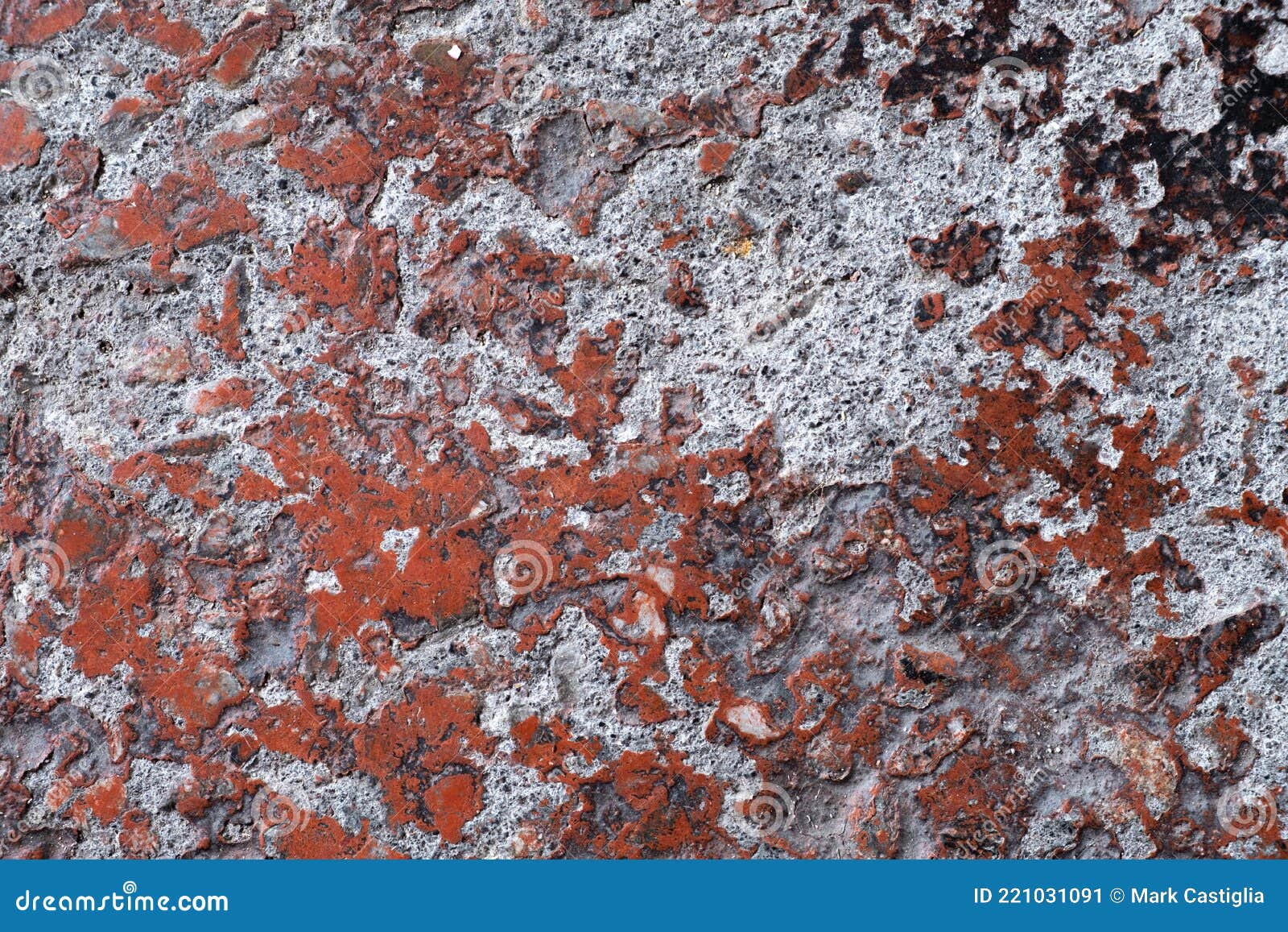Red and White Crumbling Concrete Texture Stock Image - Image of peel ...