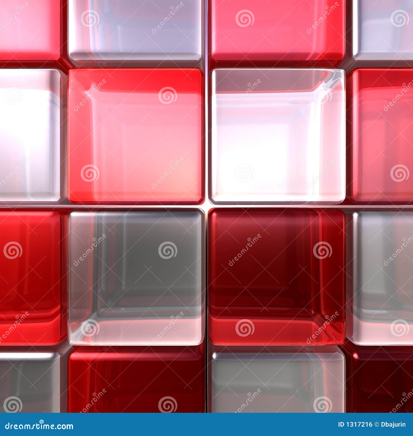 Red and white cubes stock illustration. Illustration of glasses - 1317216