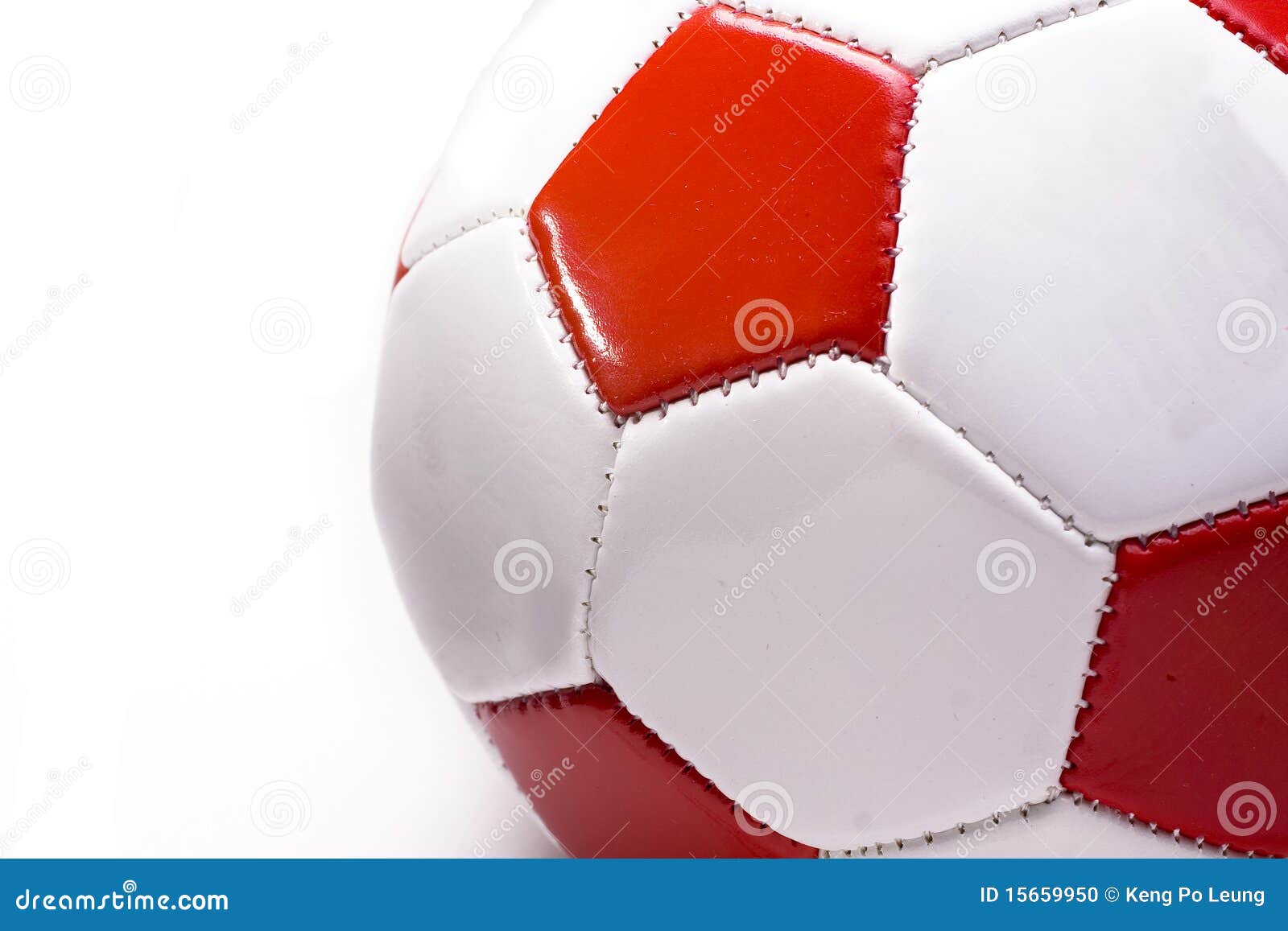Red and White Football Cutout Stock Photo - Image of studio, ball: 15659950