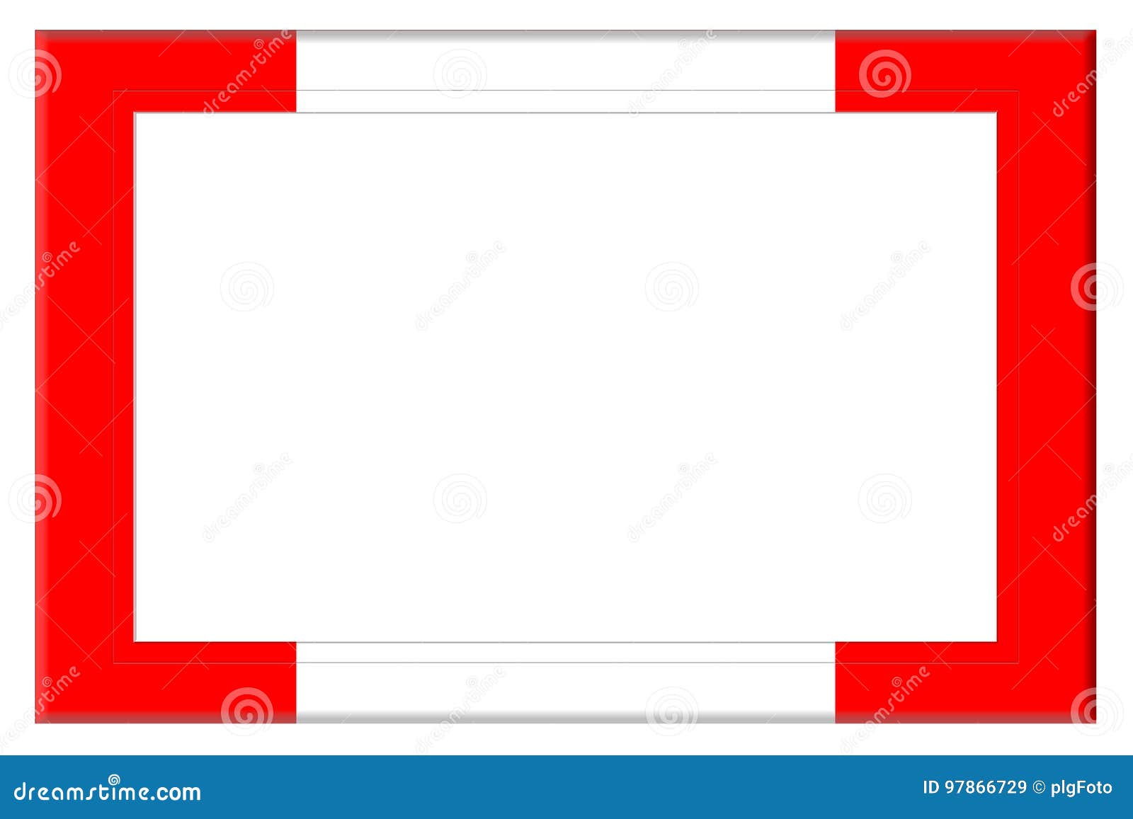 Red and White Frame stock illustration. Illustration of framework ...