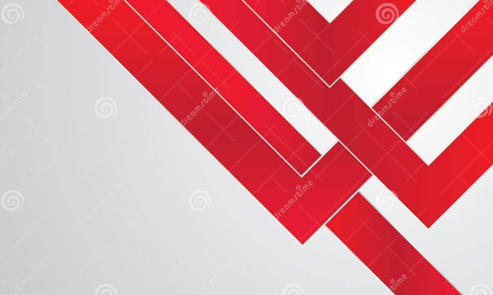 Red White Geometric Elements Abstract Background Vector Images Stock ...