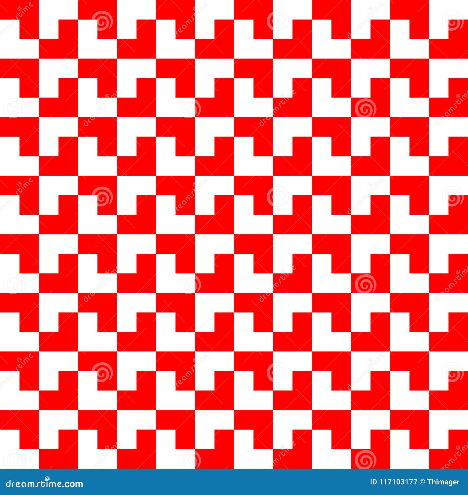 Red and White Geometric Pattern Background. Stock Illustration ...