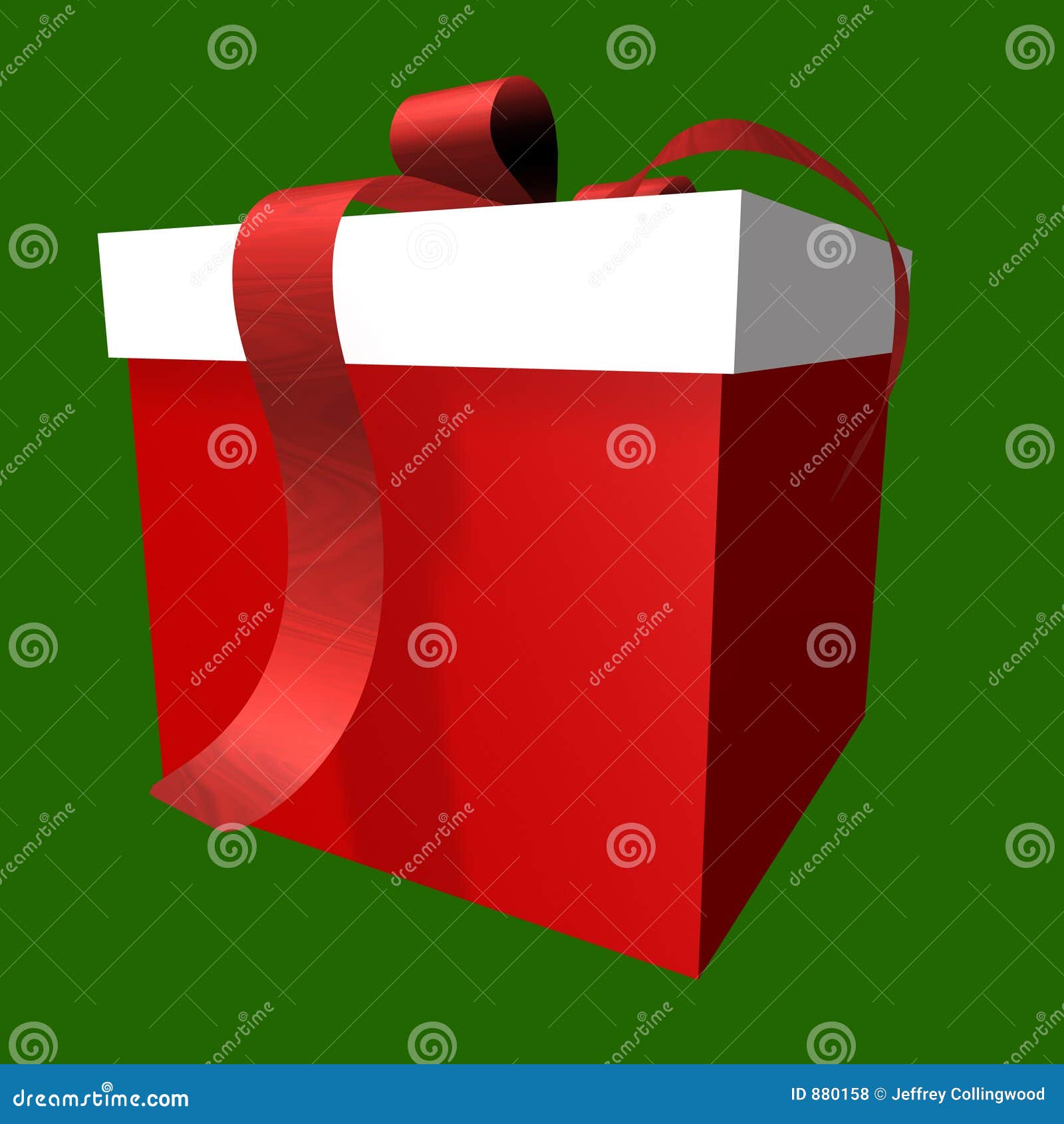 Red and White Gift Box stock illustration. Illustration of festive - 880158