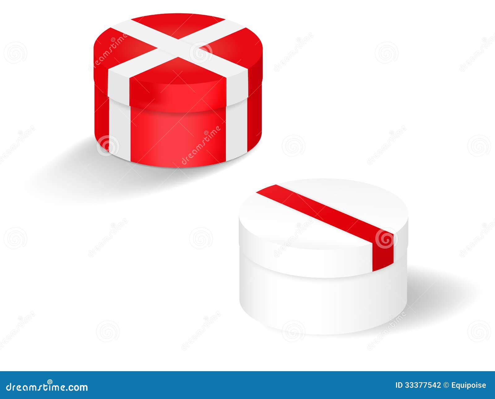 Red and white gift boxes stock illustration. Illustration of tinsel ...