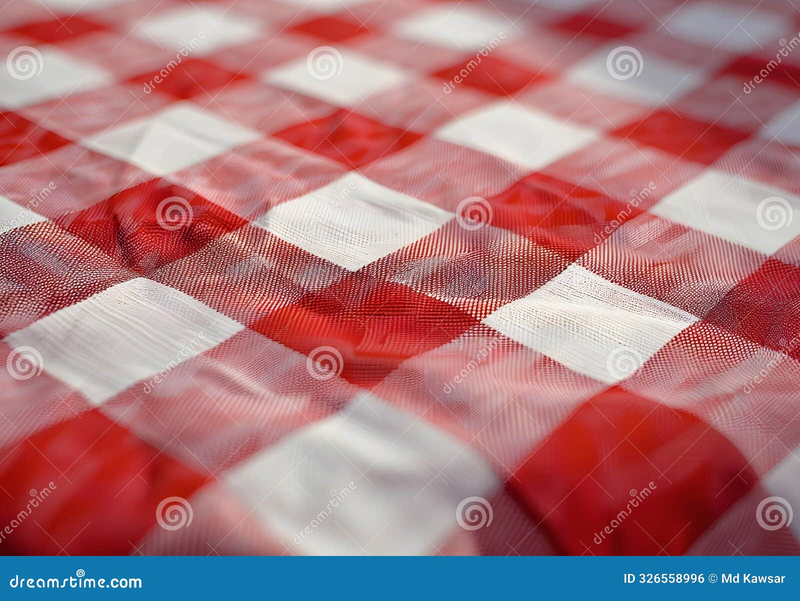 Red and White Gingham Checkered Tablecloth Texture Stock Illustration ...