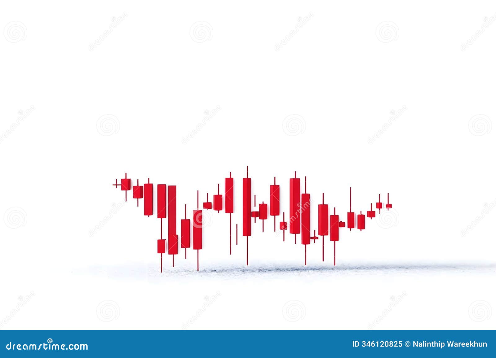 A Red and White Graph with Red Lines and Red Dots Stock Illustration ...