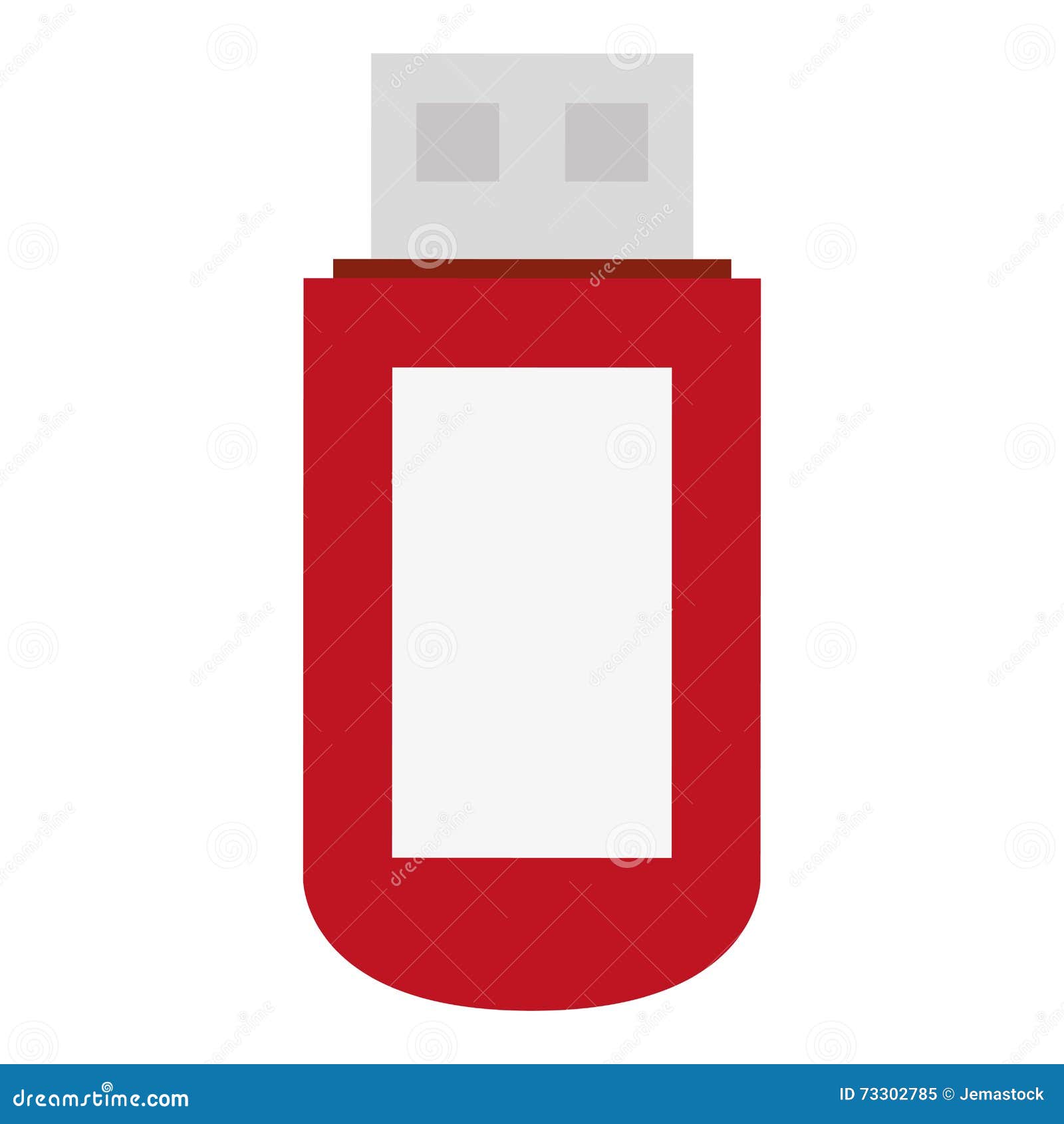 Red white and grey usb stock illustration. Illustration of equipment ...