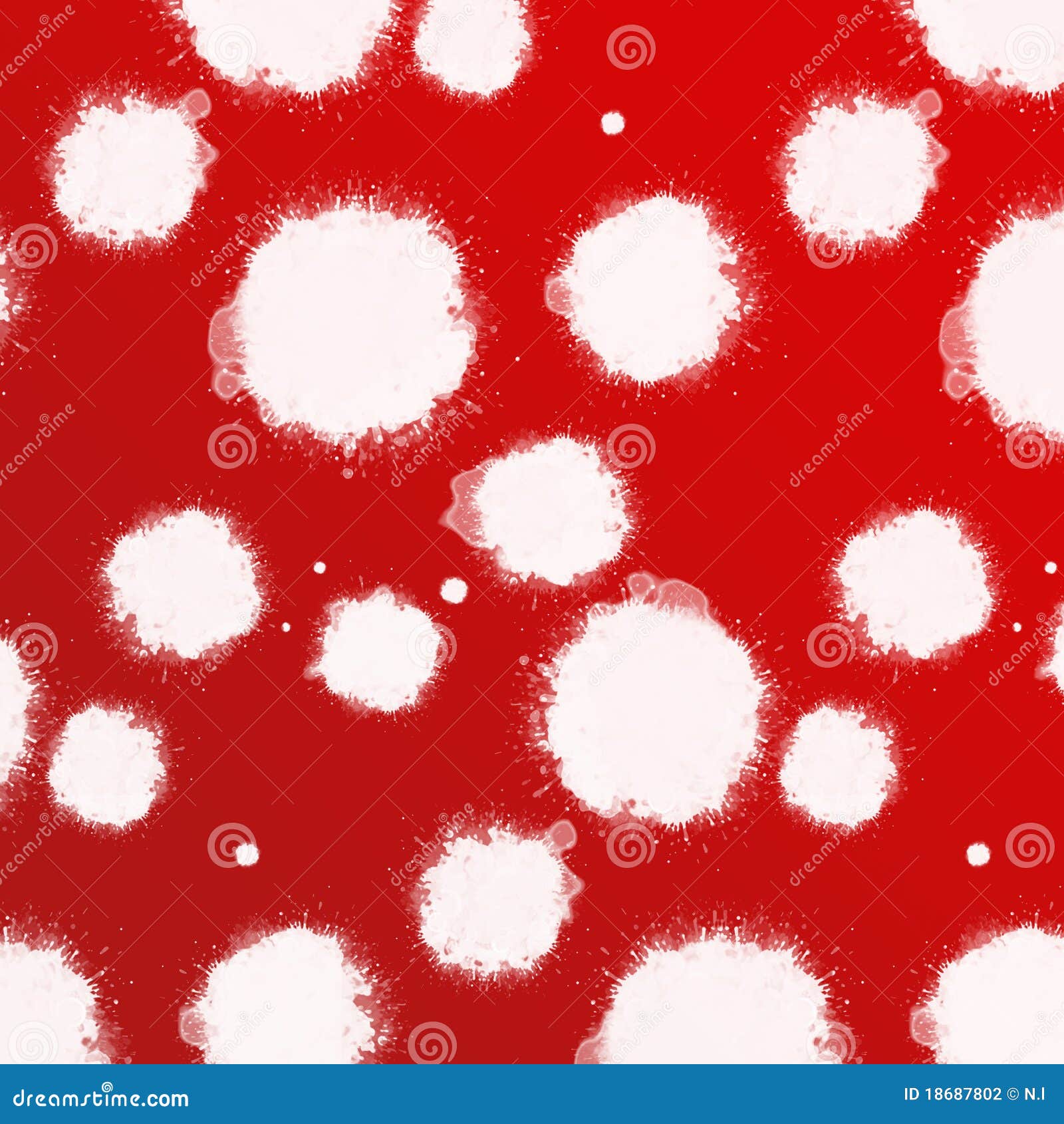 Red & White Ink Blots Pattern Royalty-Free Stock Image | CartoonDealer ...